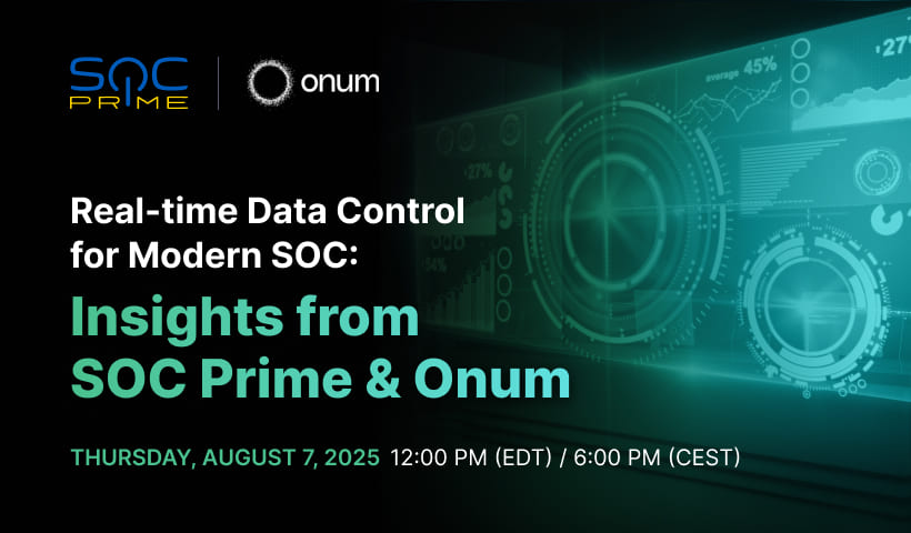 Real-time Data Control for Modern SOC Webinar